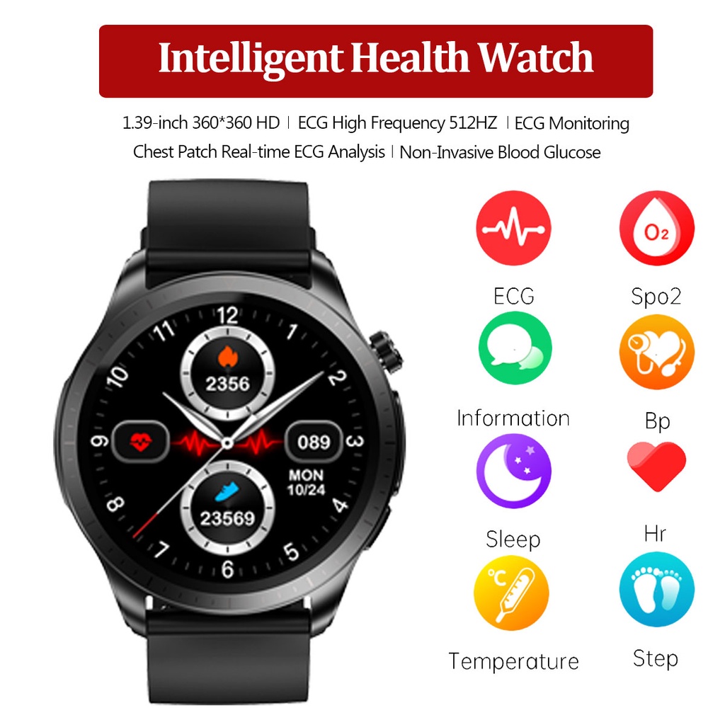 1.39-inch HD Full Screen IP68 Waterproof SmartWatch Women Health ...