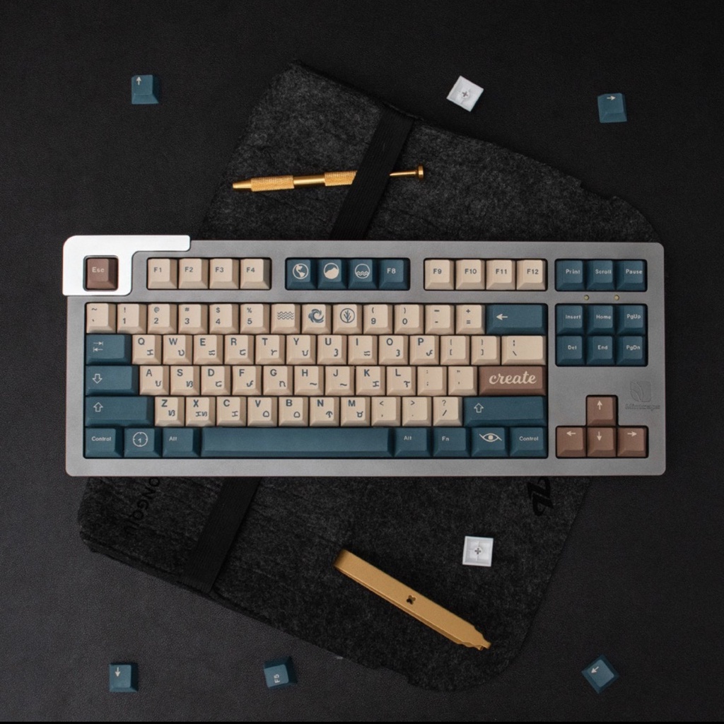 GMK Earth Tones keycaps PBT Dye-sub Cherry Profile Keycap Custom ...