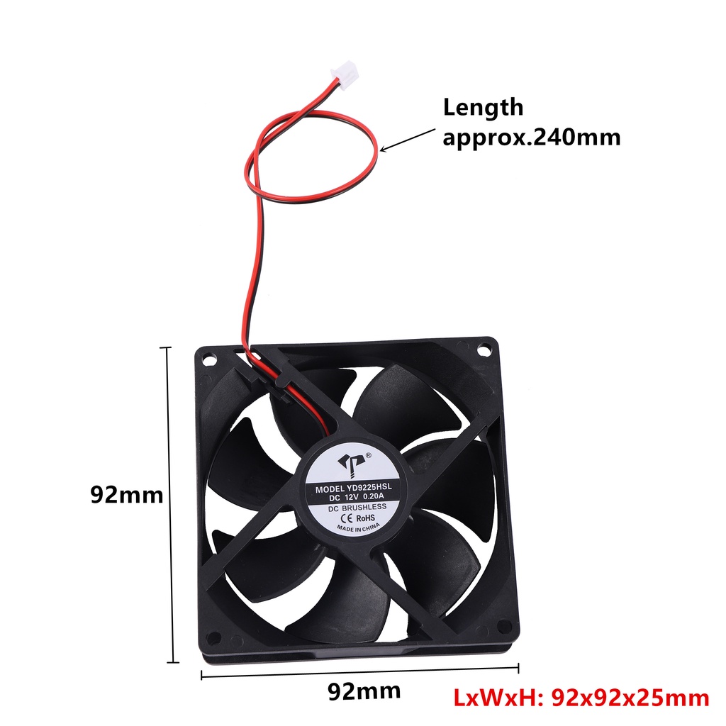 DC12V 0.15A/0.20A No Noise Fan Automatic Egg Incubator Hatcher Fan Air ...