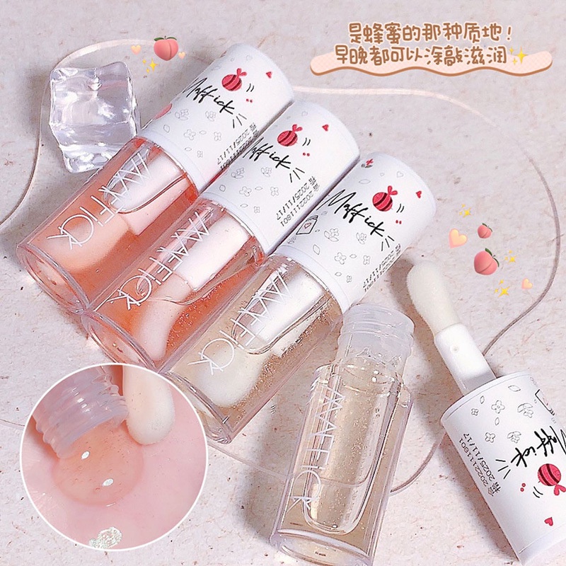 MAFFICK Moisturizing Lip Essence Oil Honey Milk & White Peach Oolong ...