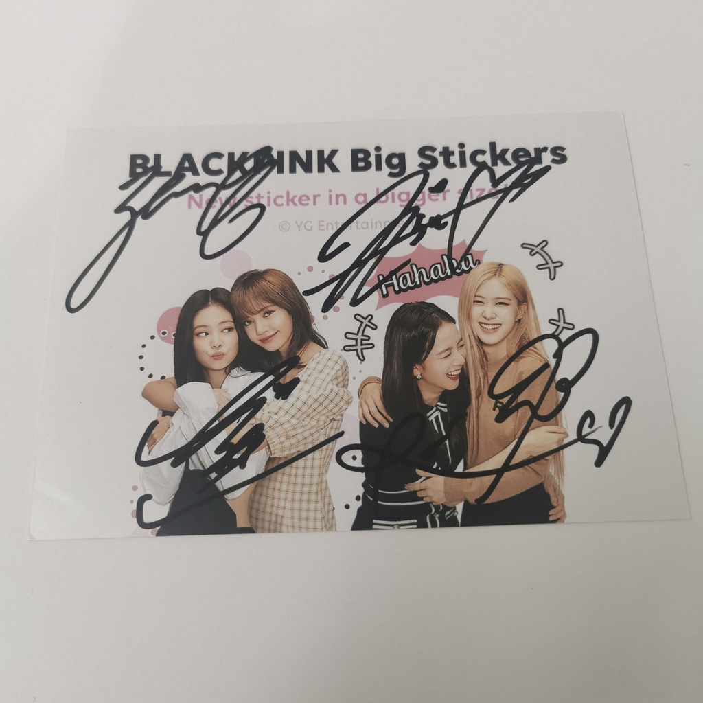 Ready Stock blackpink Signature Photo Lisa Jennie Kim Ji-ni Kim Ji-soo ...