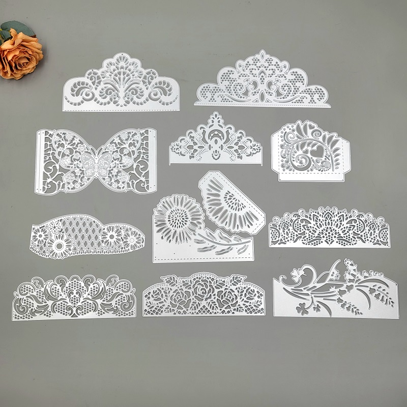 Various Invitation Border Metal Cutting Dies Paper Embossing Stencil ...