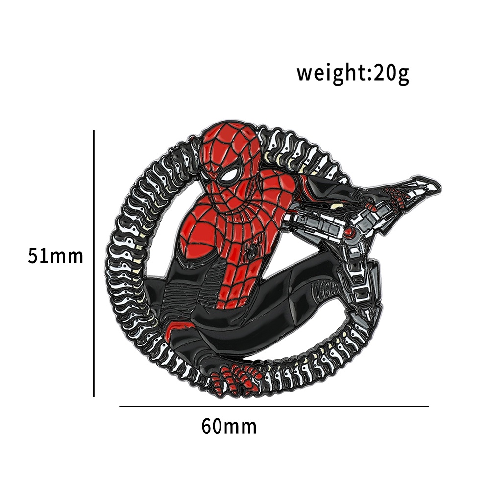 Superhero Collection Brooch Captain America Iron Man Spider Man Hulk ...