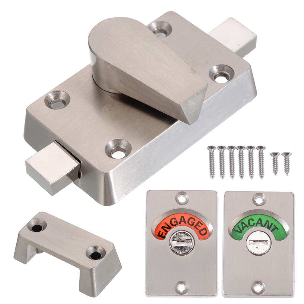 Lock Latch Indicator Bolt Vacant/Engaged Bathroom WC Toilet Privacy ...
