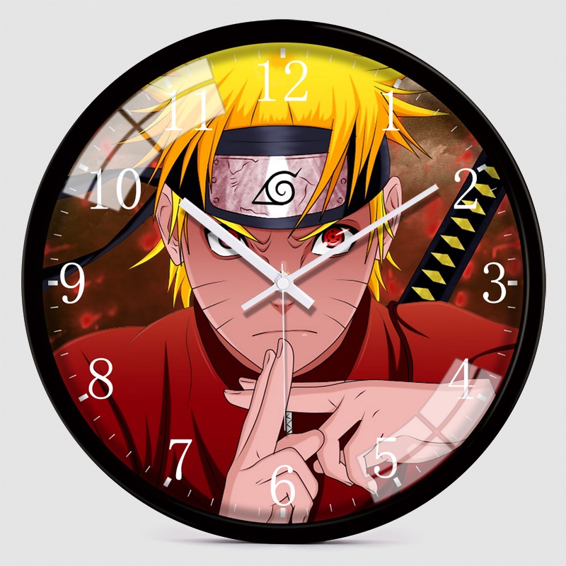[Ready Stock] Naruto Clock Kakashi Hinata Anime Merchandise Sasuke I ...