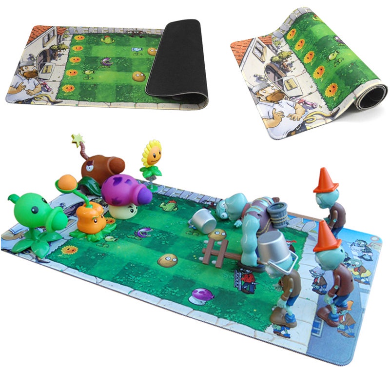 Plants Vs. Zombies 2 Toy Game Mat Combat Map Mouse | Shopee Philippines