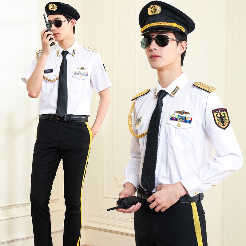 Security Workwear Suit Men's Uniform Summer Clothing Property Door ...