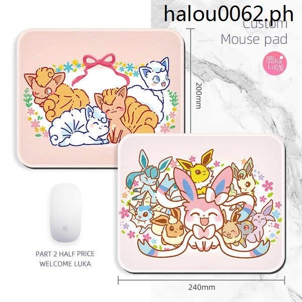 Hot Sale · ins Style Pokémon Mouse Pad Eevee Small Size Pikachu Girl ...