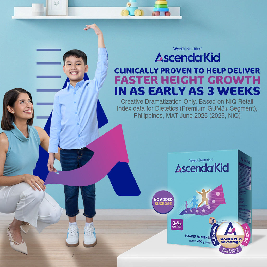 ASCENDA KID Four Growing-Up Milk Powder for Children 3+ Years Old 1.6kg ...