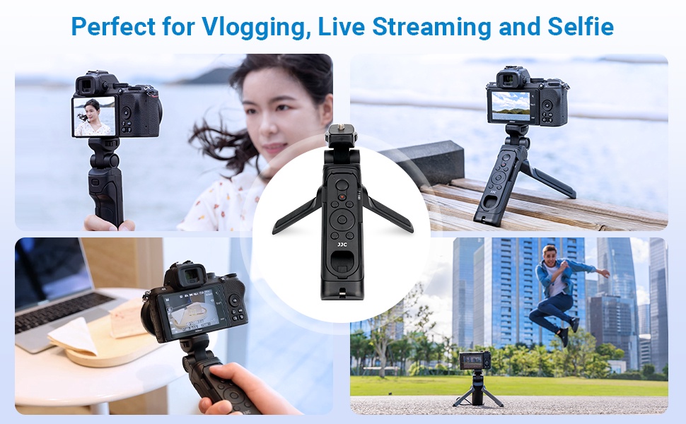 JJC Wireless Tripod Grip with Bluetooth Remote Control for Camera Nikon ...