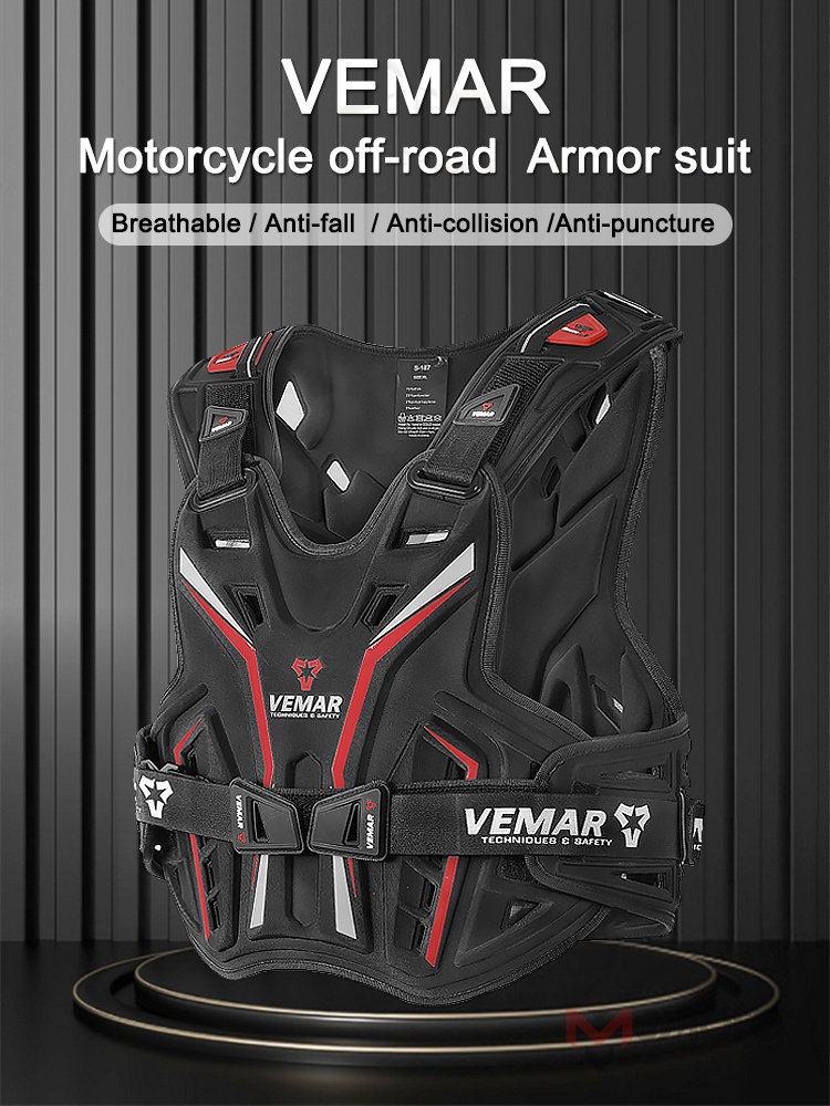 Vemar New Style Cycling Armor Vest Chest Back Spine Protector ...