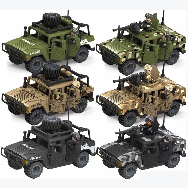 Building Block Assembly Model Car Off-road Jeep Assembly Toy Hummer ...