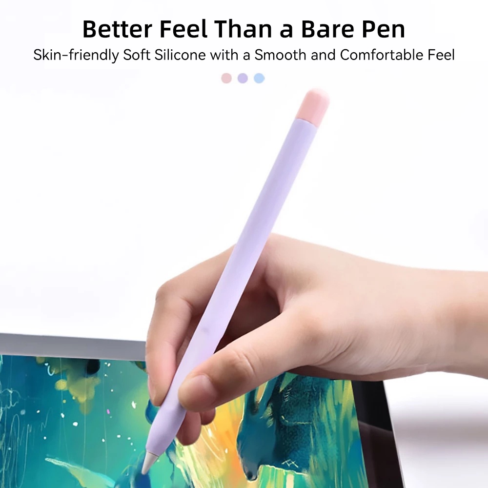Soft Silicone Pencil Case Colorful Stylus Protective Apple Pencil Pro ...