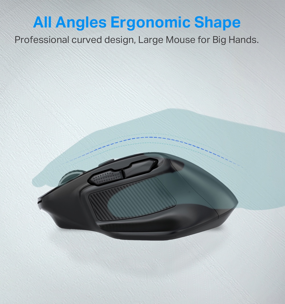 E-YOOSO X-31 USB 2.4G Wireless Gaming Large Mouse for Big Hands PAW3212 ...