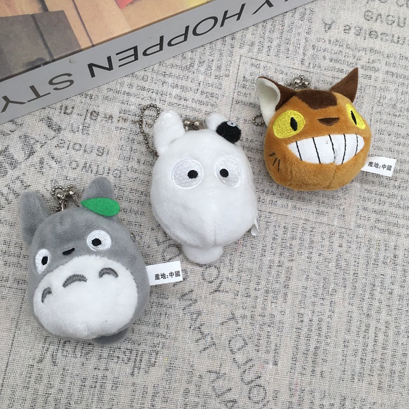 Anime Hayao Miyazaki Tonari No Totoro Fairydust Kitten Bus Keychain ...