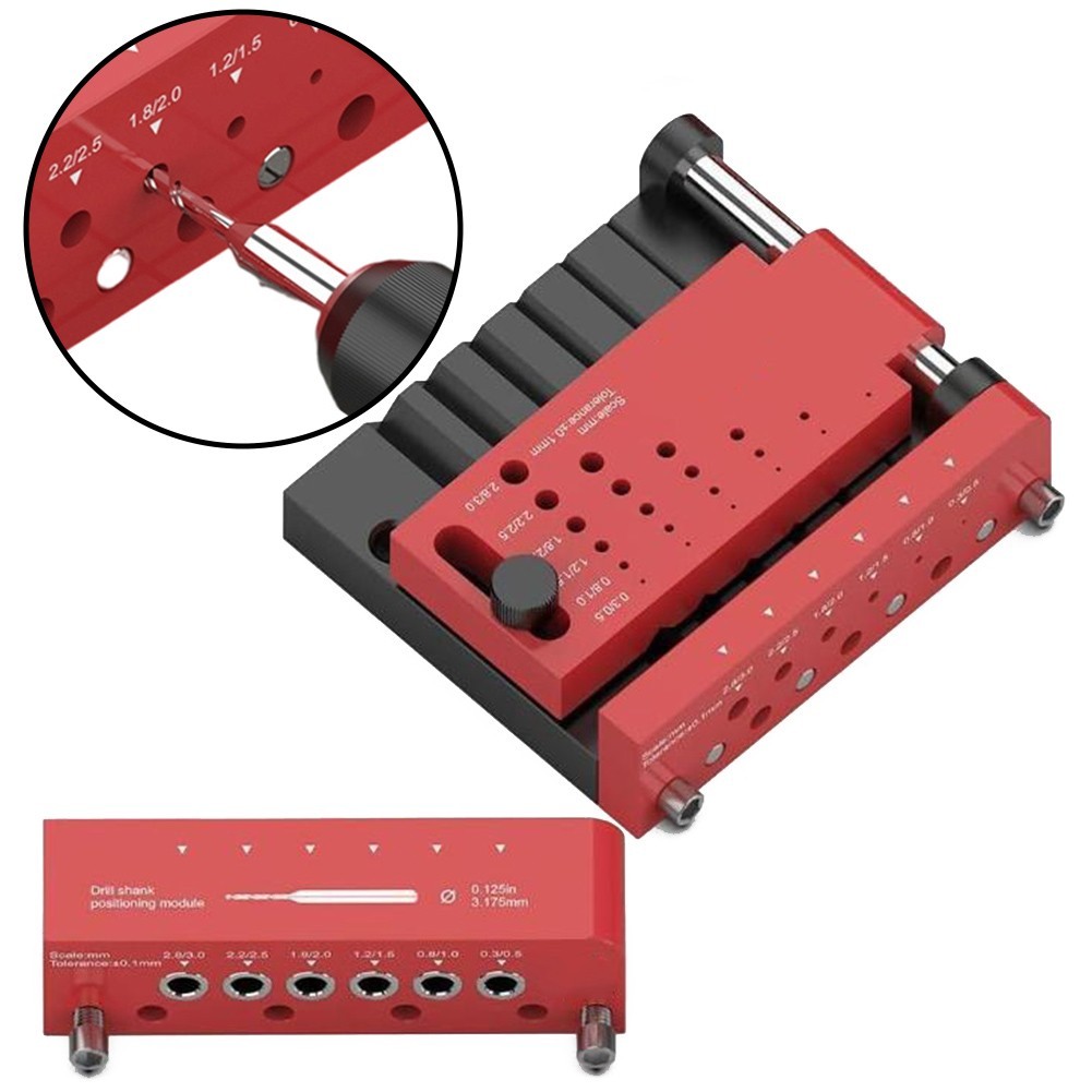 Positioning Module Center Drilling Tool Dowel Jig locator for Round Rod ...