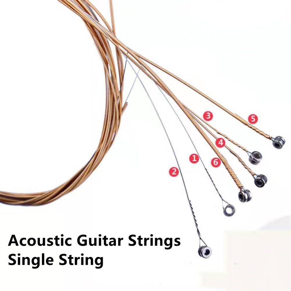 Acoustic Guitar Strings E B G D A Single String Gauges 012 014 024 027 ...
