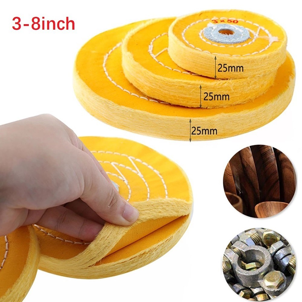 [COD] 3-8in Polishing Buffing Wheel Cotton Lint Cloth Jewelry Mirror ...