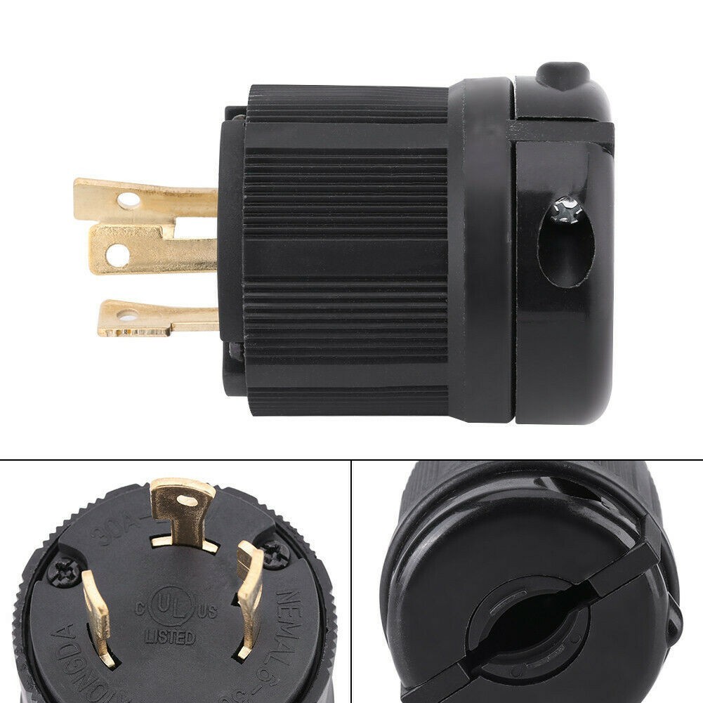 [COD] NEMA 30A 250V Twist-Lock Plug L6-30P 3-pole Wire Lock Electrical ...
