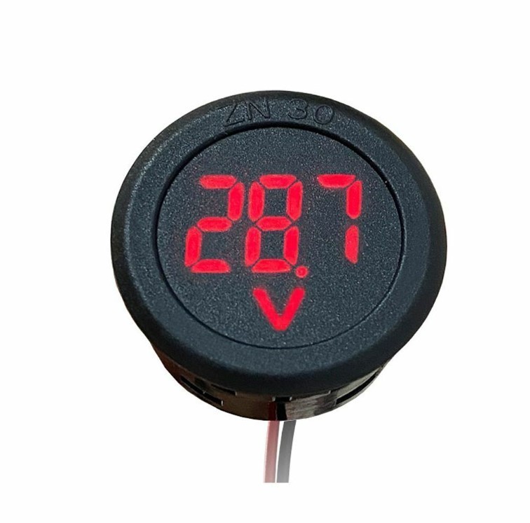 【ONCE+】Circular Tester LED Car Digital Voltmeter Volt Detector Voltage ...