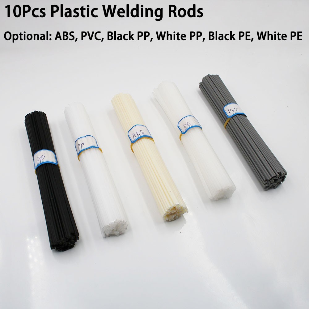 [SMELLSHI19] 10Pcs 9.84 Inch Plastic Welding Rods ABS/PP/PVC/PE Welding ...
