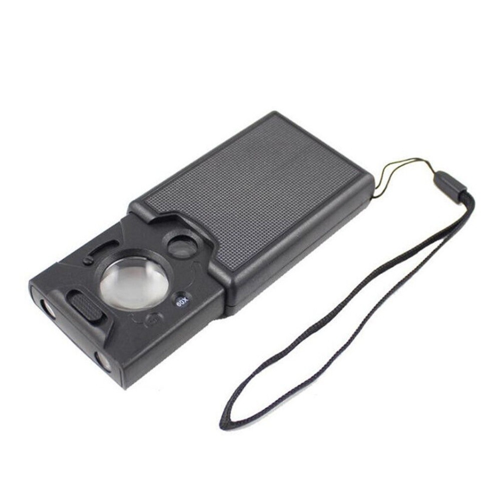 Mini Pocket Hand Magnifying Glass Portable Microscope Loupe Optical ...