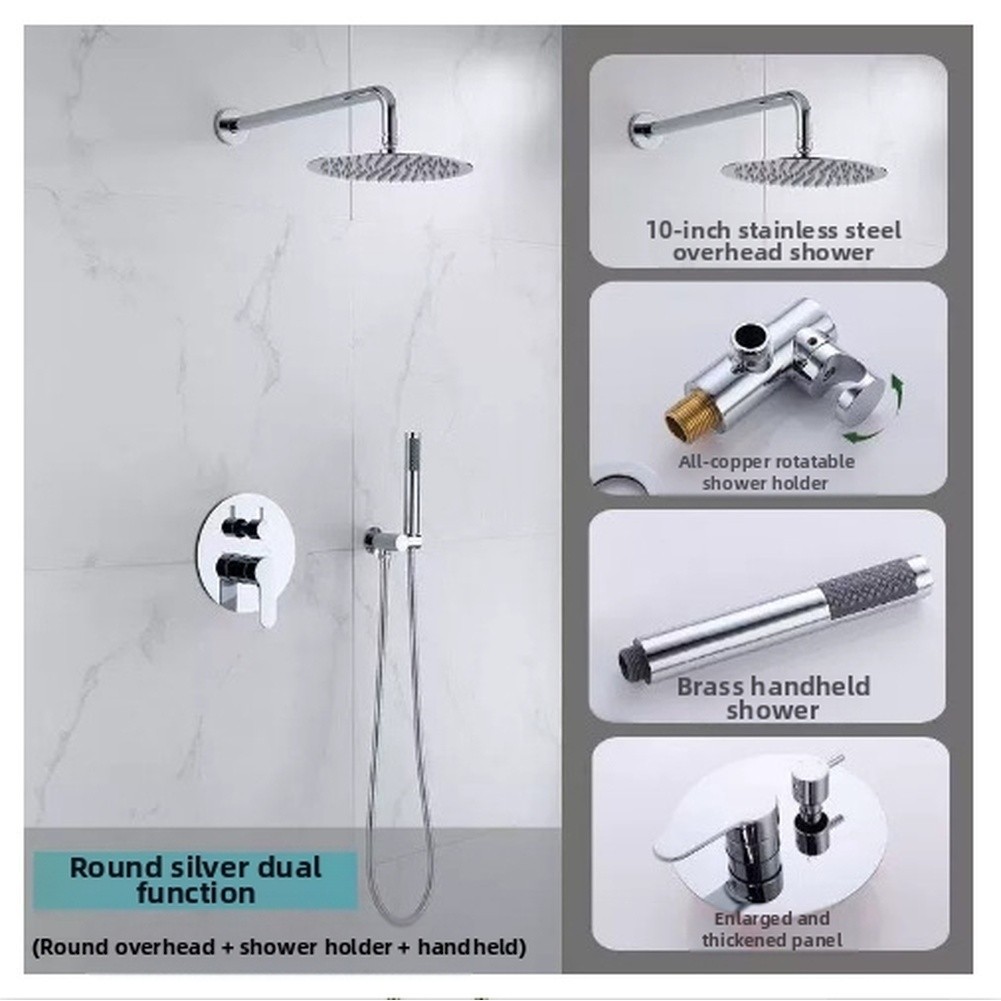 ULTRA|Recessed Wall Mounted Shower Panel Set with Concealed Box ...