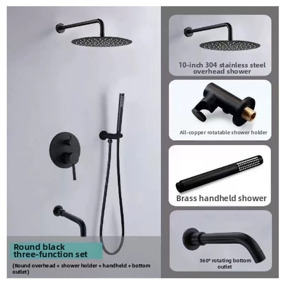 ULTRA|Recessed Wall Mounted Shower Panel Set with Concealed Box ...