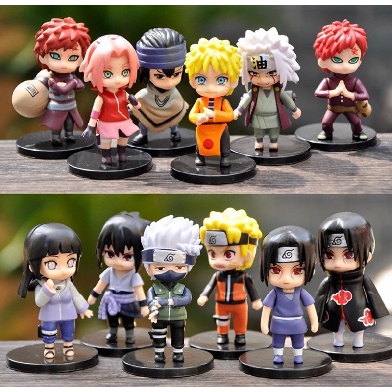 Anime Naruto Chibi Naruto,Sasuke,Kakashi,Itachi,Akatsuki Action Figure ...