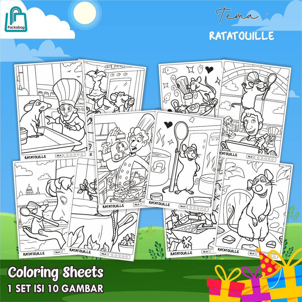 A5 CHILDREN'S COLORING PAPER – 1 PACK CONTAINS 10 SHEETS – EDUCATIONAL ...