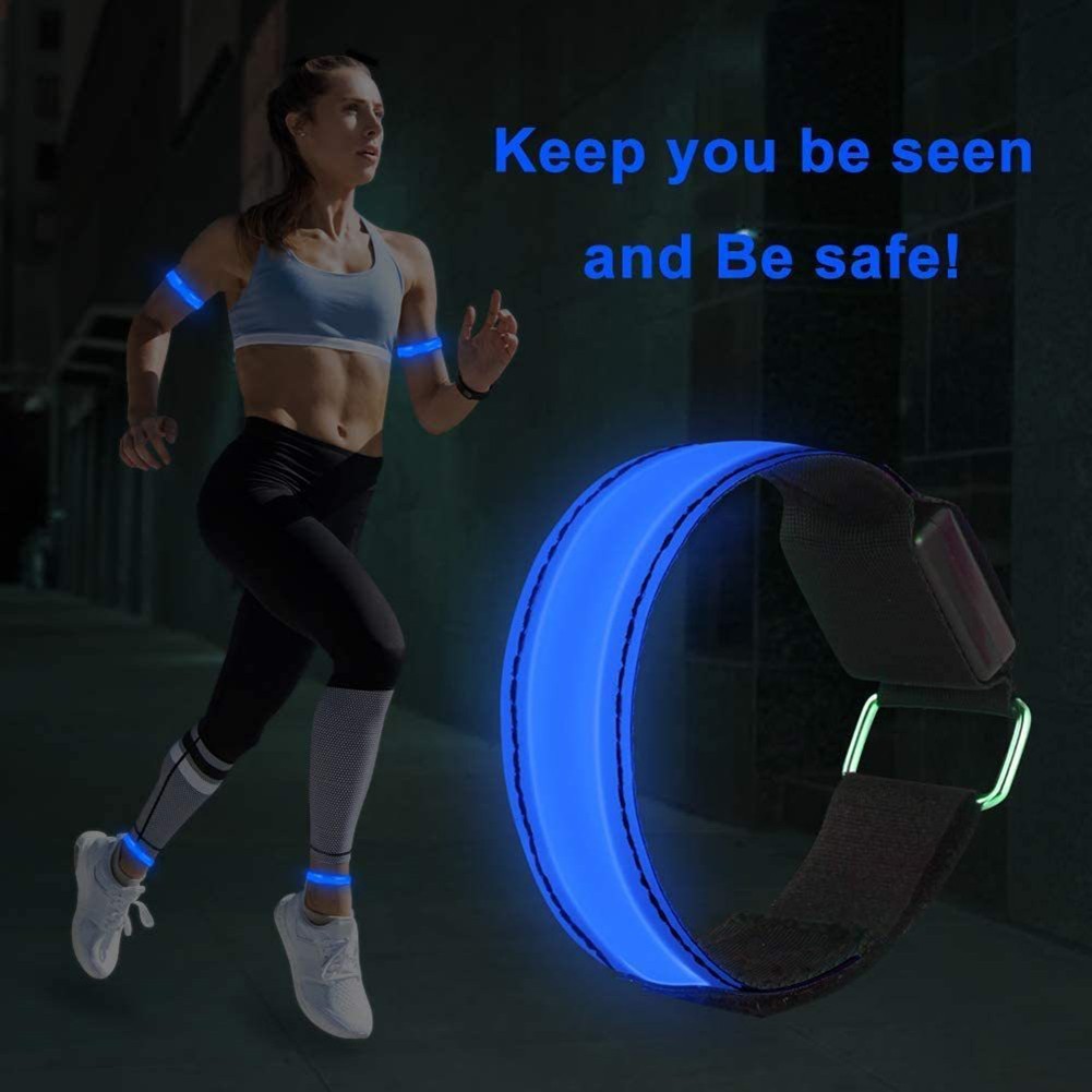 Adjustable LED Safety Armband: Stay Visible & Secure During Night ...