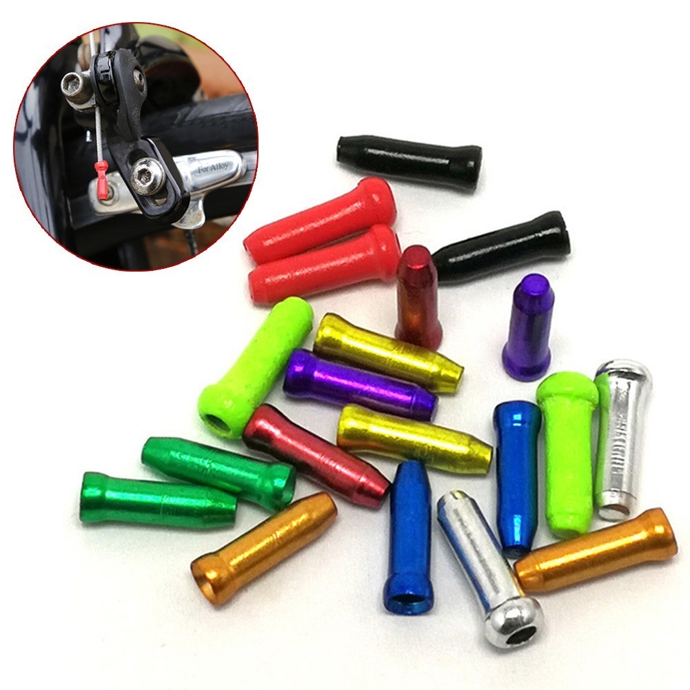 50Pcs Shift Cable for Tips Brake Gear Cable Line End Cap Ferrules for ...