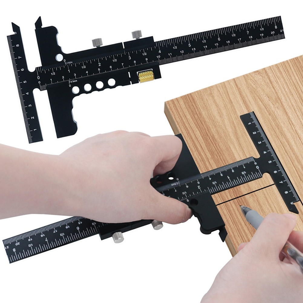 (NEW) T Shaped WoodWorkings Scriber Marking Line Gauge for Carpenter ...