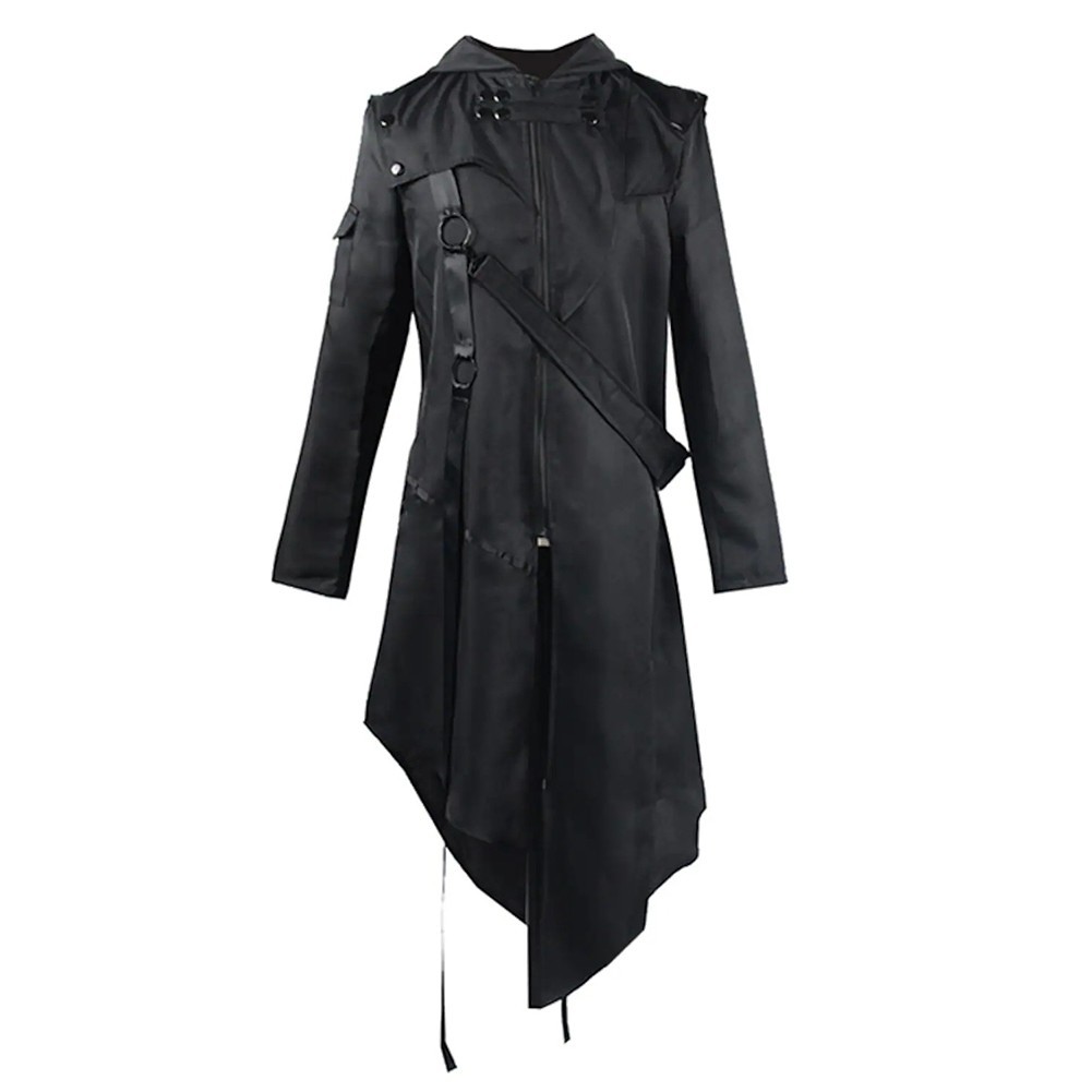 【HOT】 Men Irregular Cosplay Costumes Punk Gothic Steampunk Long Sleeve ...