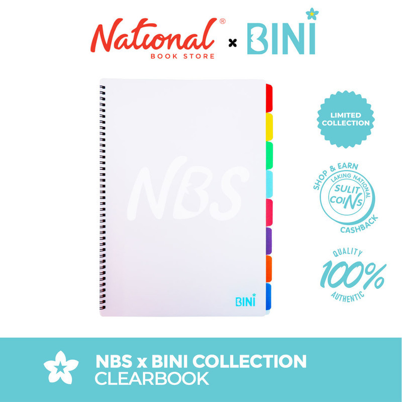 NBS x BINI Clearbook Fixed Long 8 Pockets Colored Sheets - Clearbooks ...