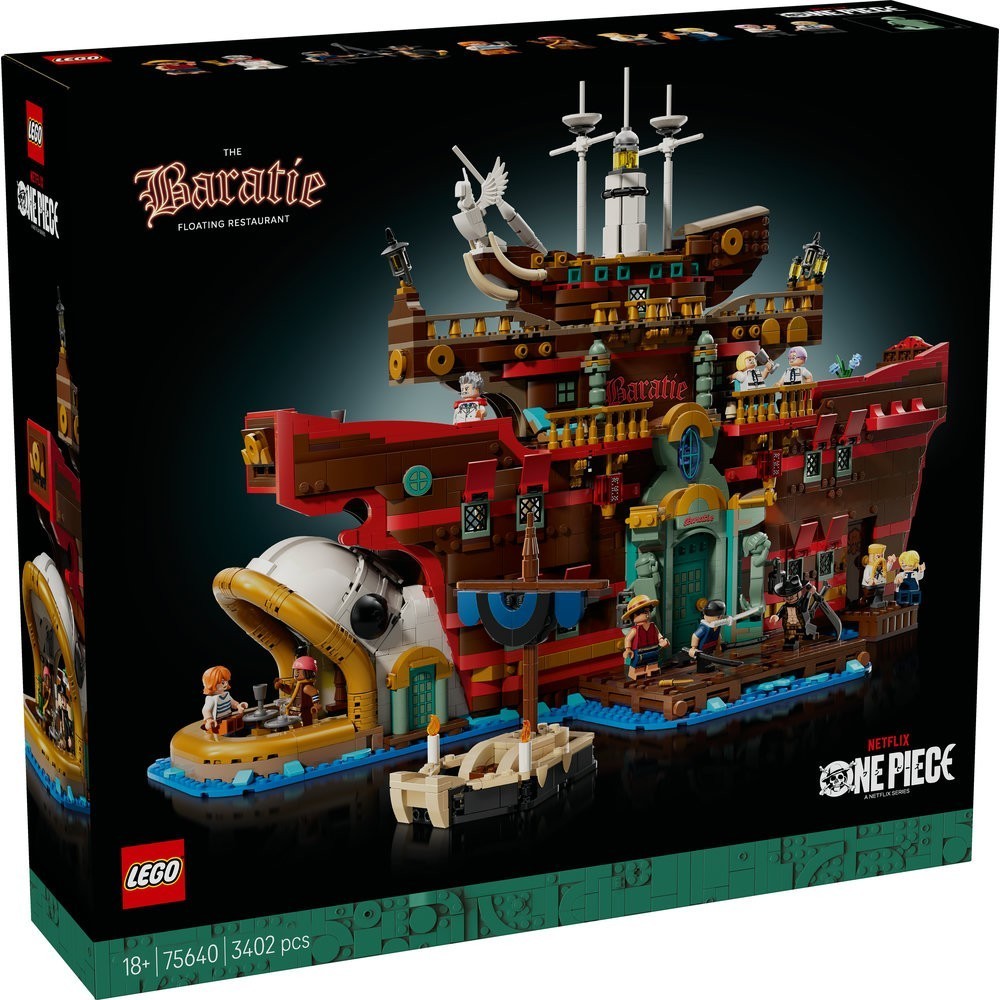 The Barrie Floating Restaurant, LEGO ONE PIECE fantasy decor building ...