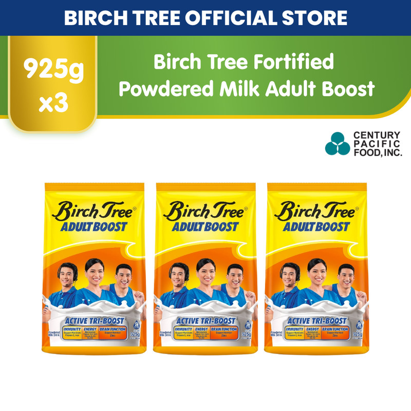 Birch Tree Fortified Powdered Milk Adult Boost 925g Pack of 3 ...