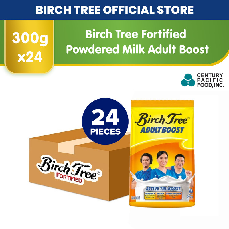Birch Tree Fortified Powdered Milk Adult Boost 300g Pack of 24 ...