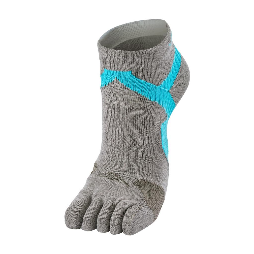 Phiten Socks King Socks Round Toe Light Gray/Sky Blue 22.0-24.0 cm ...