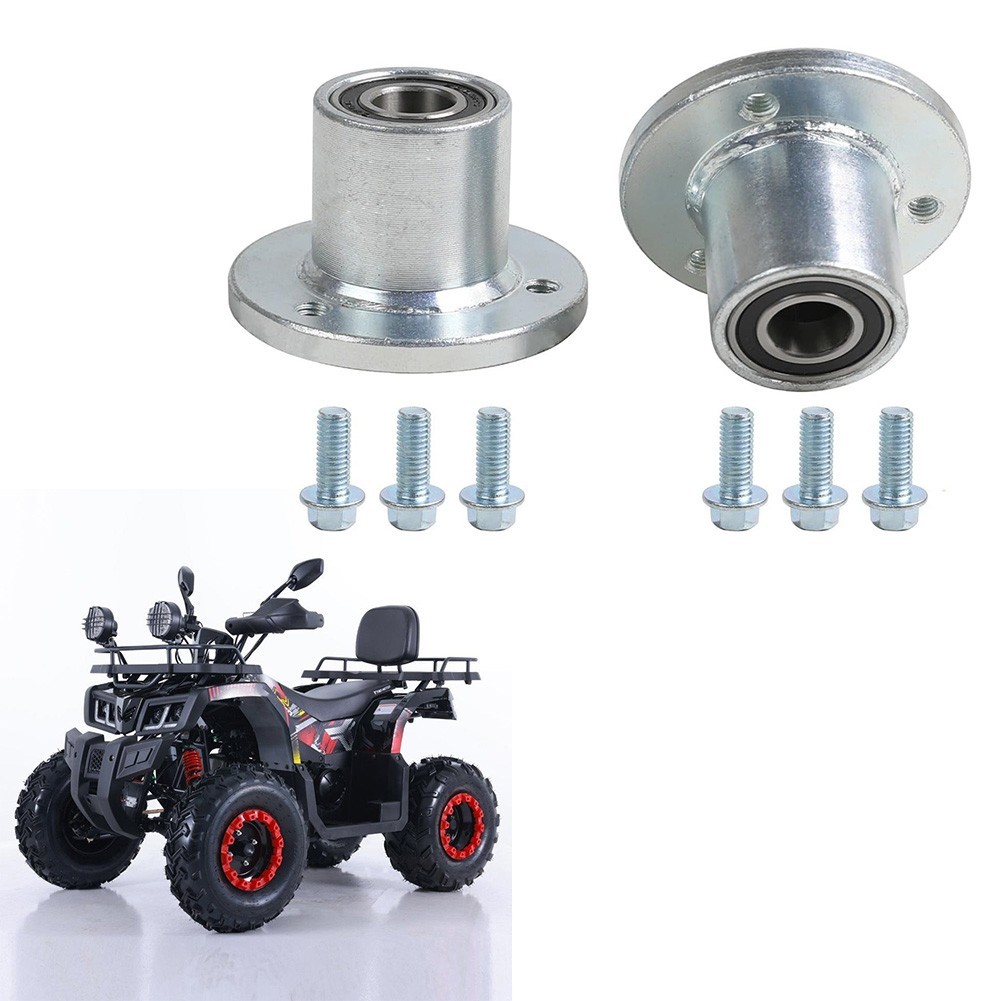 Pair 17mm 3 Stud Front Wheel Hub,For DIY ATV UTV Go Kart Buggy Quad ...