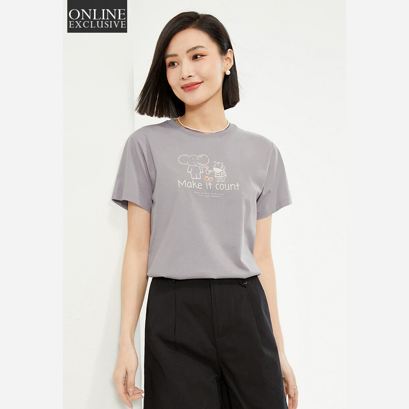Giordano (Online Exclusive) Print Tee for Women | Shopee Philippines