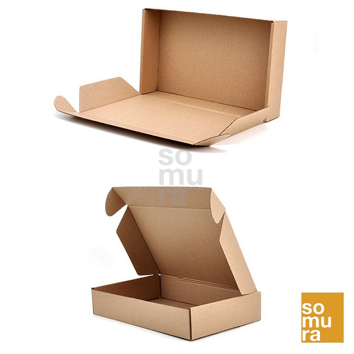 Carton box corrugated cardboard box packaging Kraft PART 1 | Shopee ...