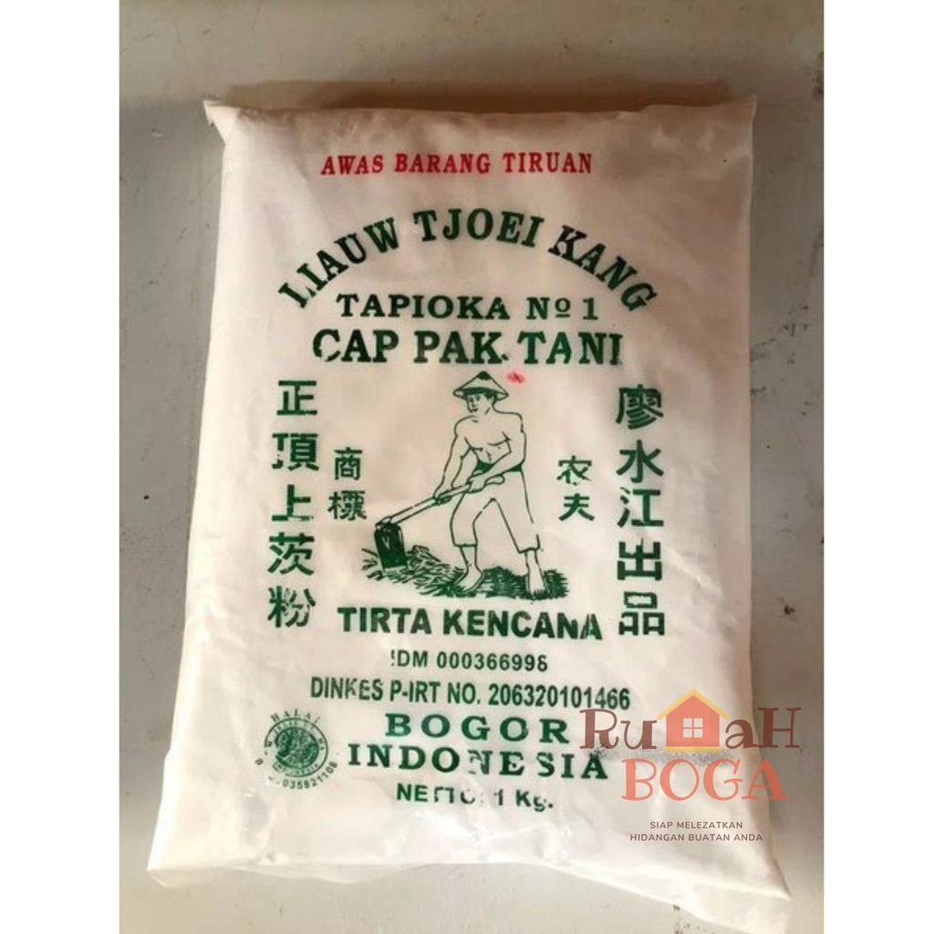 Tapioca Sago Flour Cap Pak Tani Liauw Tjoei Kang Tirta Kencana 1kg 1kg ...