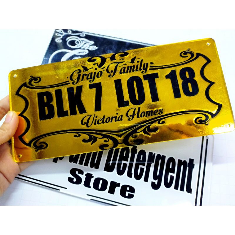 House Number / House Address (Customized) | Shopee Philippines
