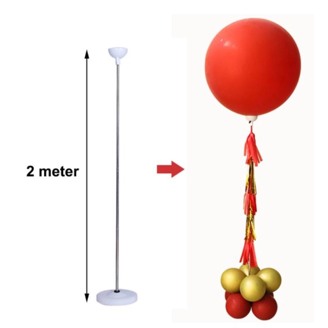 2 Meter Height Balloon Stand Holder for 36 inch Giant Balloons Column ...