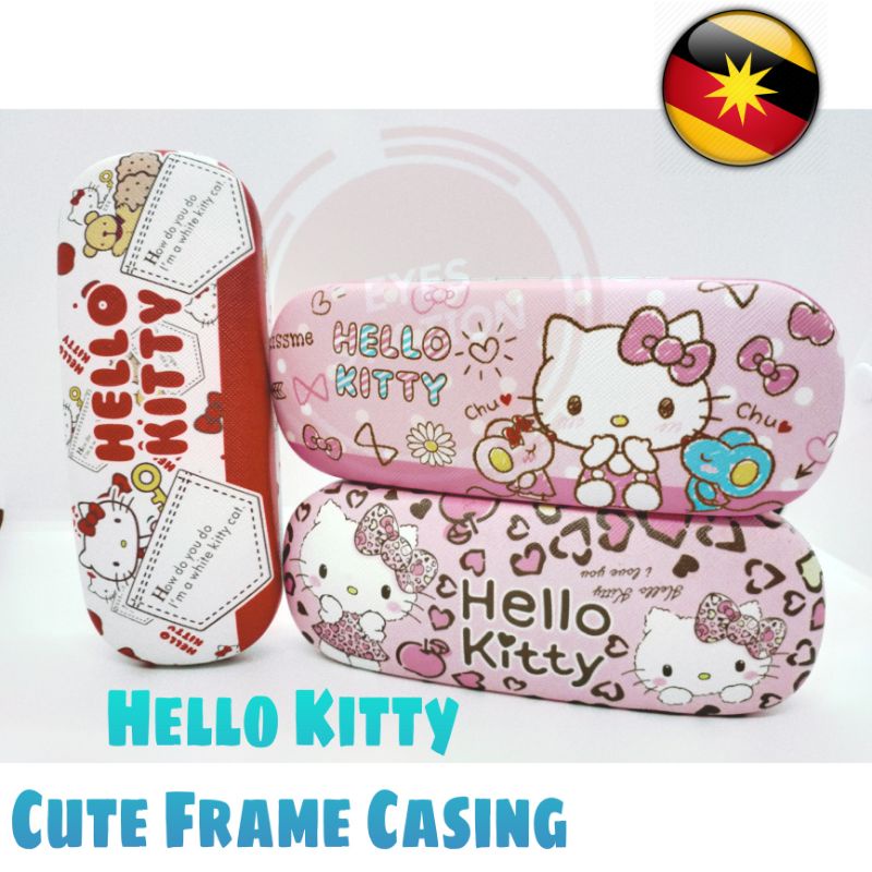 Hello Kitty cute kids spectacle case glasses eyeglasses casing eyewear ...