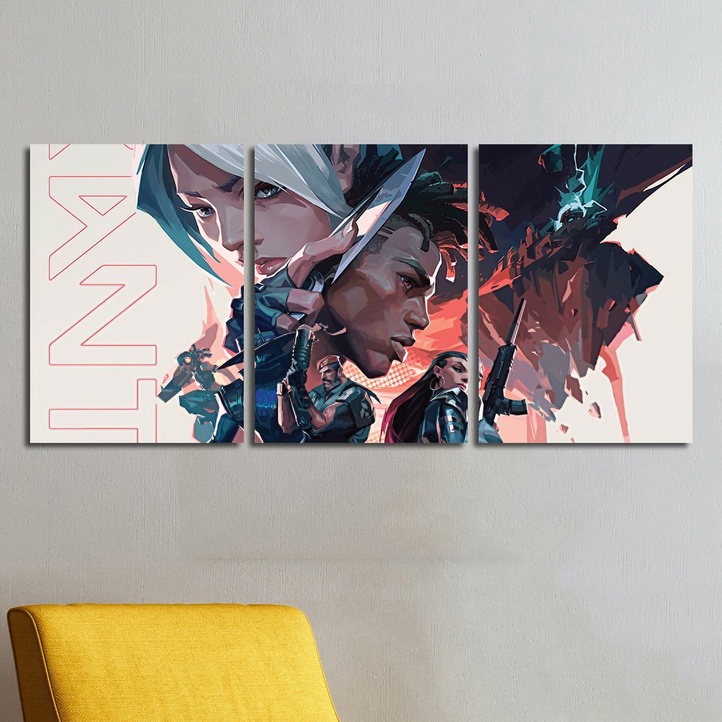 KAYU Multipanel Wood Poster "Valorant" A3 30x42cm 3pcs | Shopee Philippines