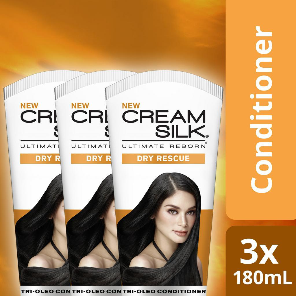 Cream Silk Ultimate Reborn Dry Rescue Tri-Oleo Conditioner 180ml x3 | Shopee Philippines