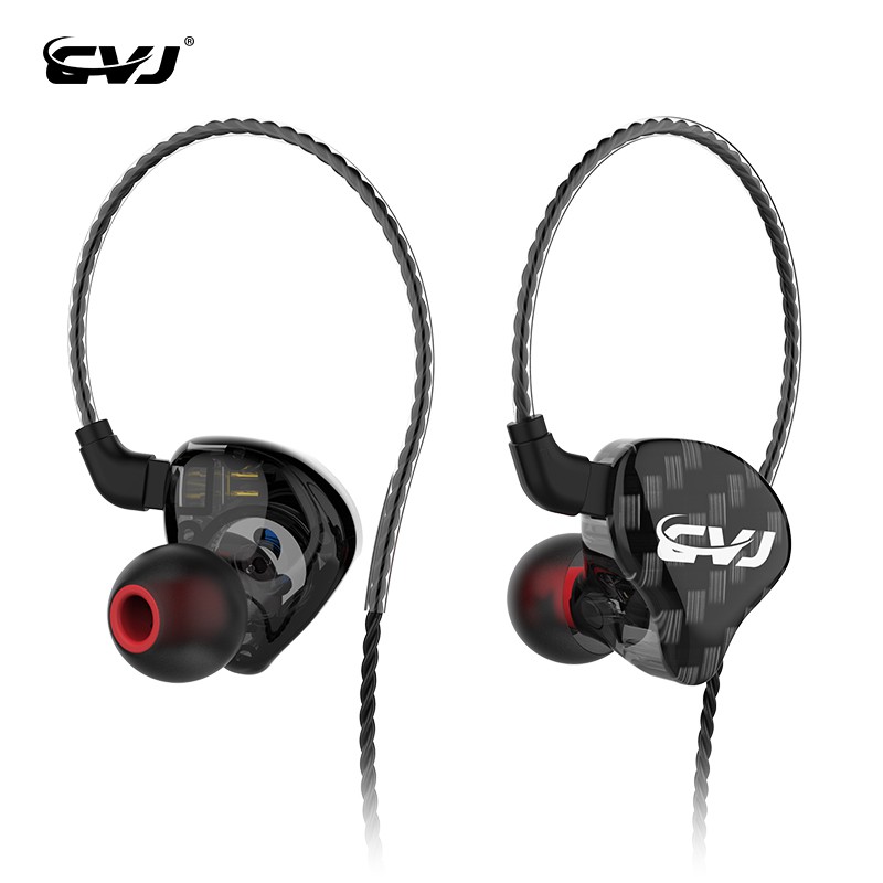 CVJ CSA 1BA+1DD In Ear Hybrid Headset HiFi Music Sport Noise Cancelling ...