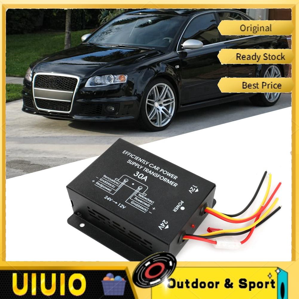 Uiuio 24V to 12V 30A Car Voltage Reducer Power Supply Converter Step ...